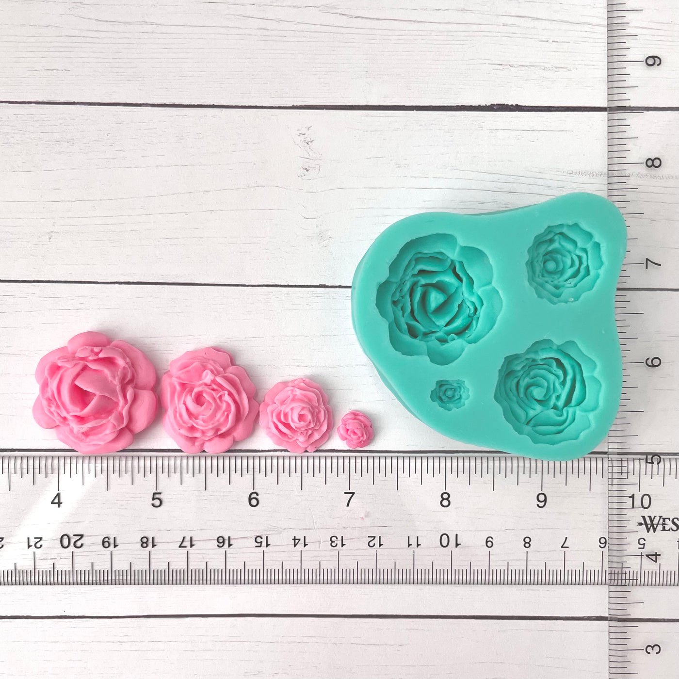 3D Rose Mold (4 cavities)